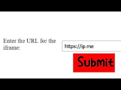 How to make a Iframe Tester In Basic HTML, Javascript - YouTube
