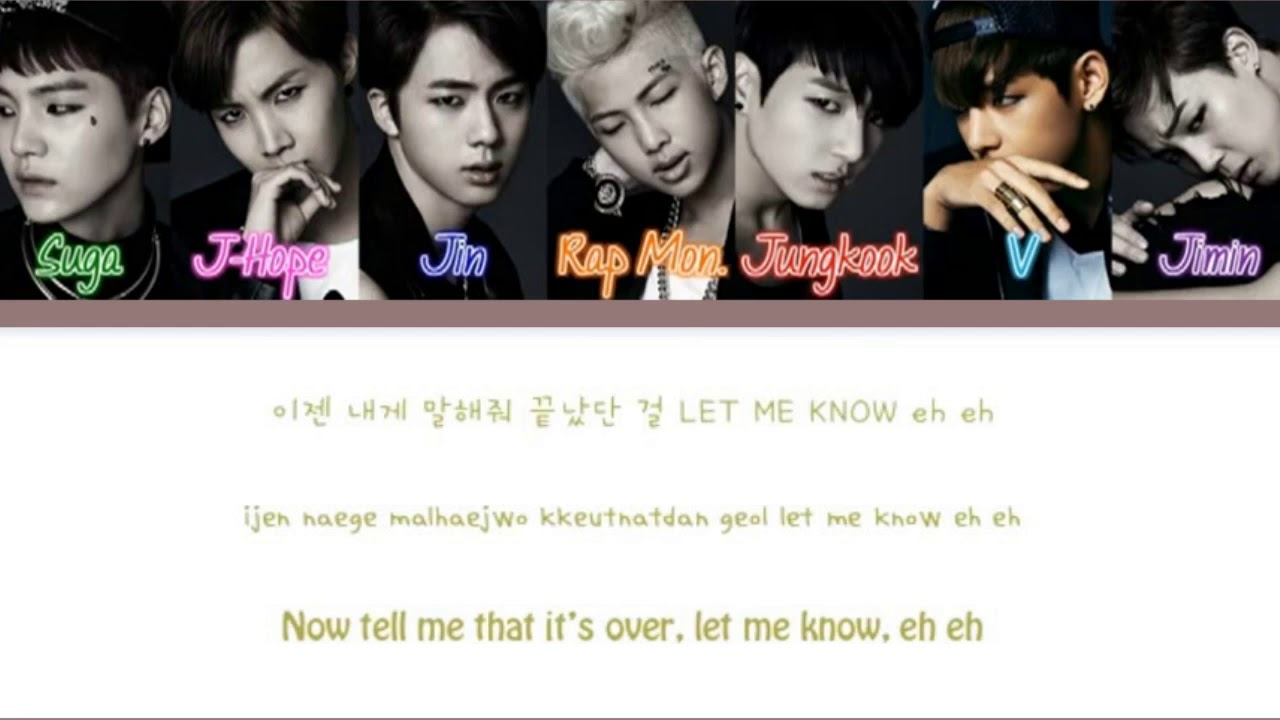 BTS (방탄소년단) - Let Me Know (Color Coded Lyrics/Han/Rom/Eng) - YouTube