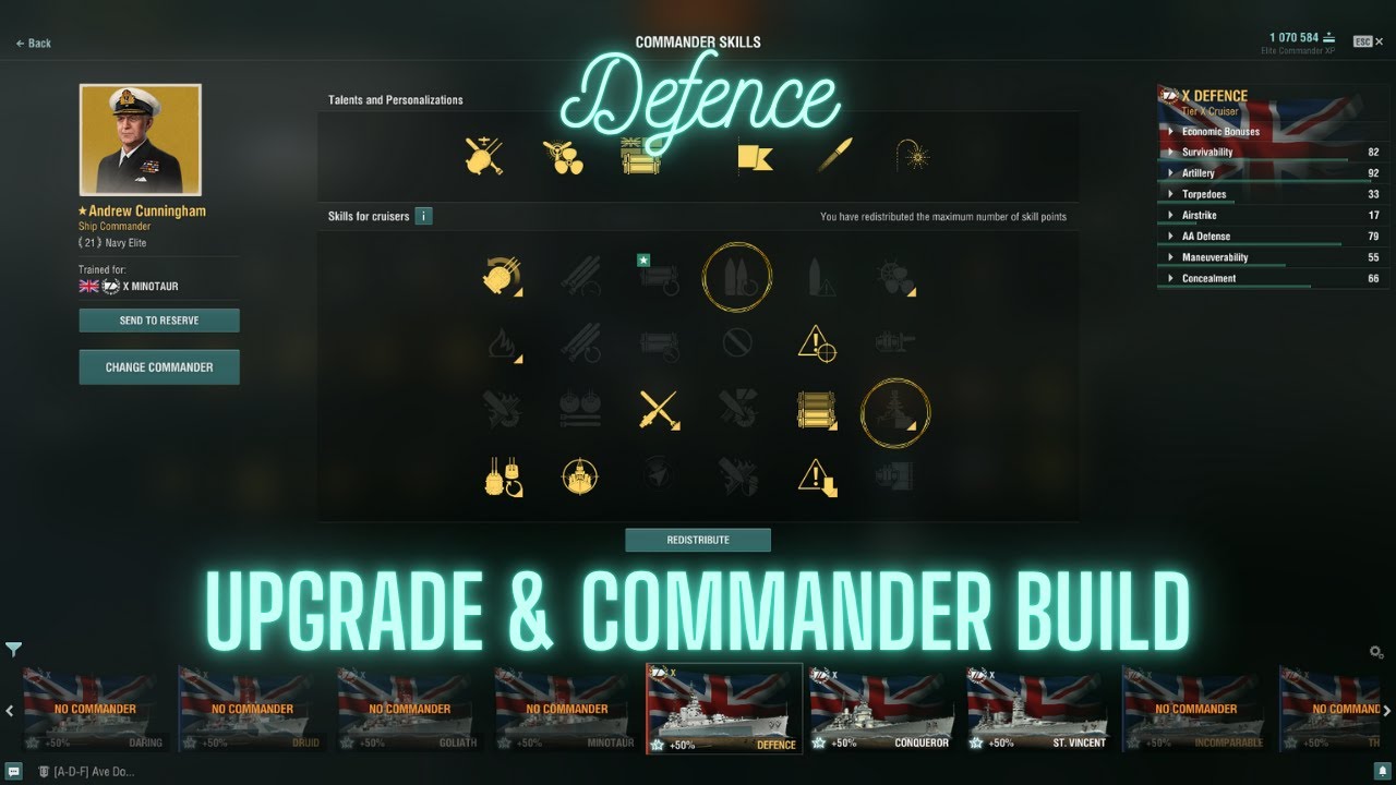 Defence | 2025 Upgrade & Commander Build Guide | World of Warships ...