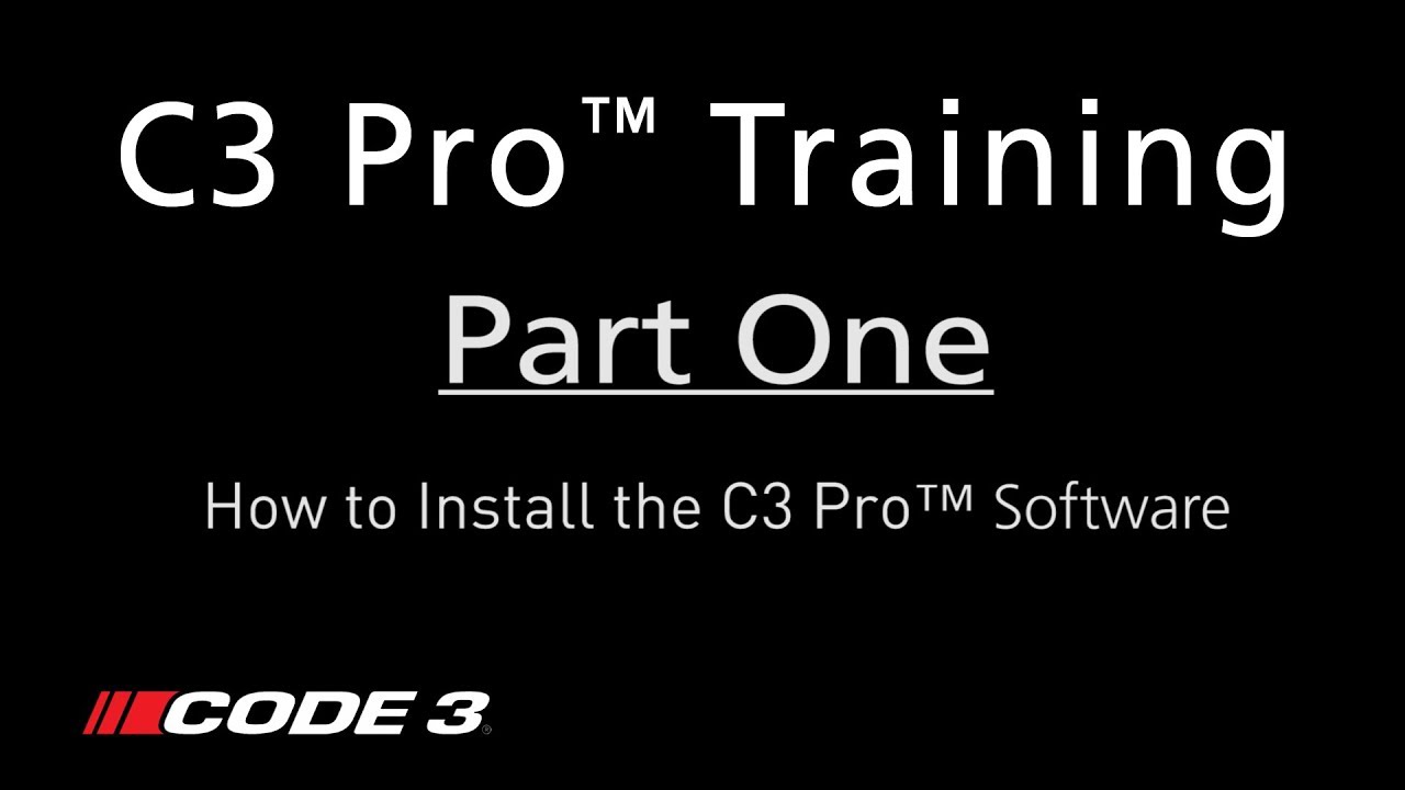 C3 Pro™ Software Part 1 - YouTube