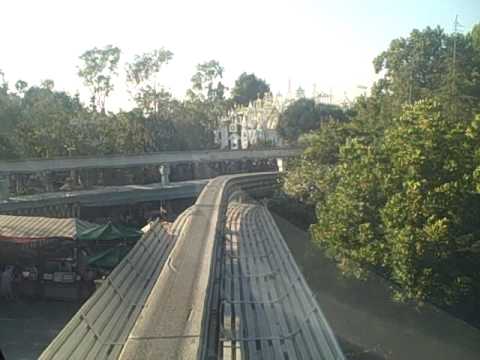 Disneyland Monorail MarkVII Orange Cab Ride - YouTube