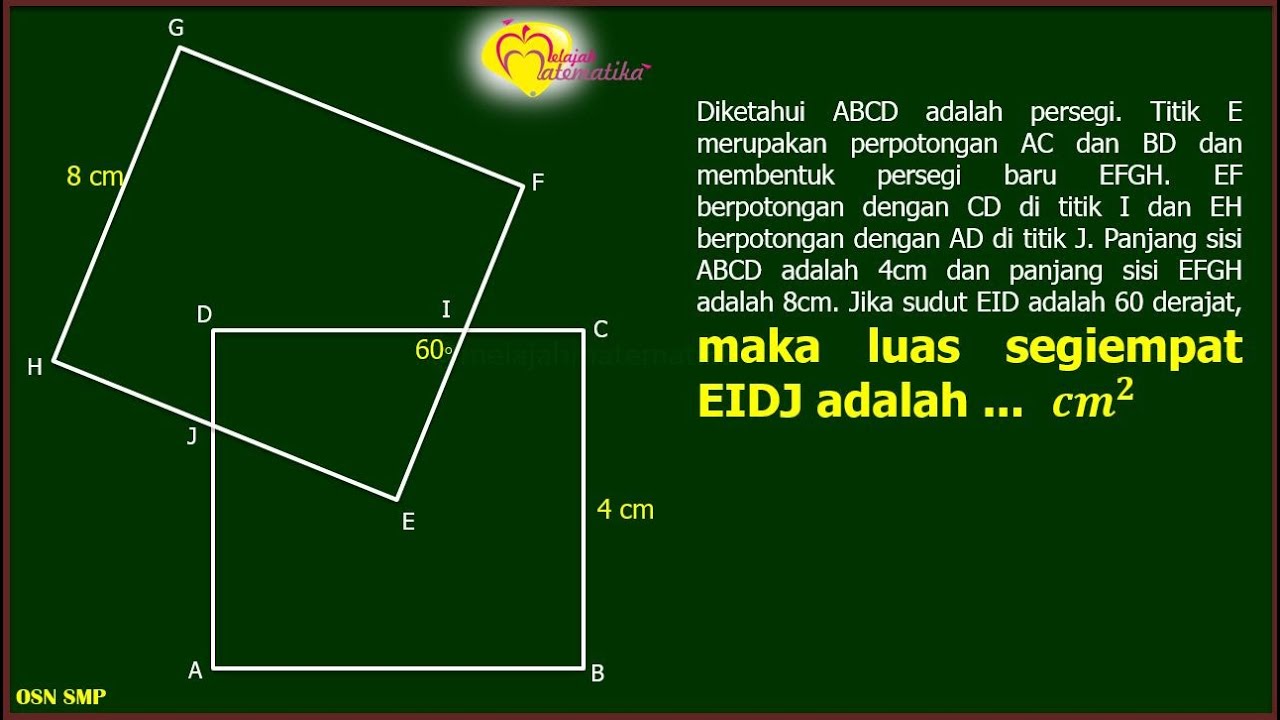 SOAL OLIMPIADE MATEMATIKA SMP | GEOMETRI - YouTube