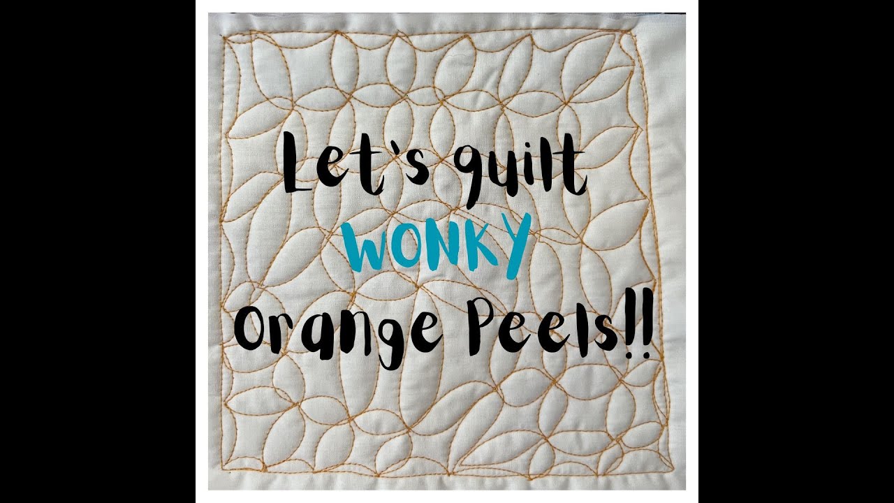 Wonky Orange Peel Grid Quilting - YouTube