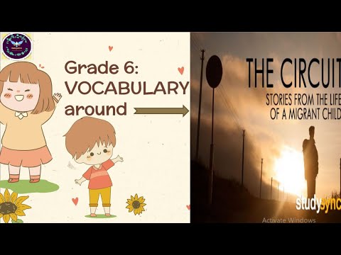 Grade 6| Vocabulary around The Circuit Stories From the Life of a ...