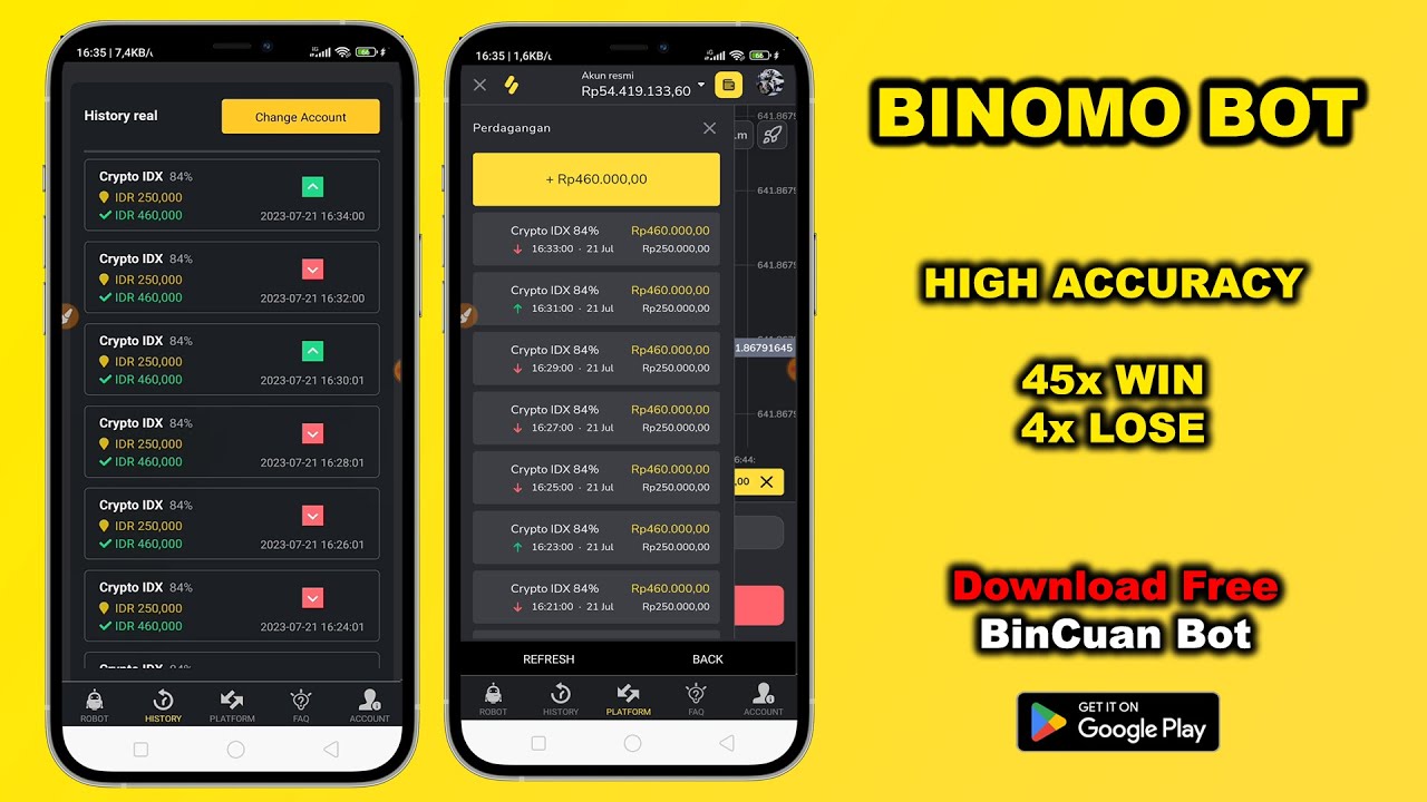 BOT BINOMO ANDROID 99% WINNING | BINOMO AUTO TRADING SIGNAL HIGH ...