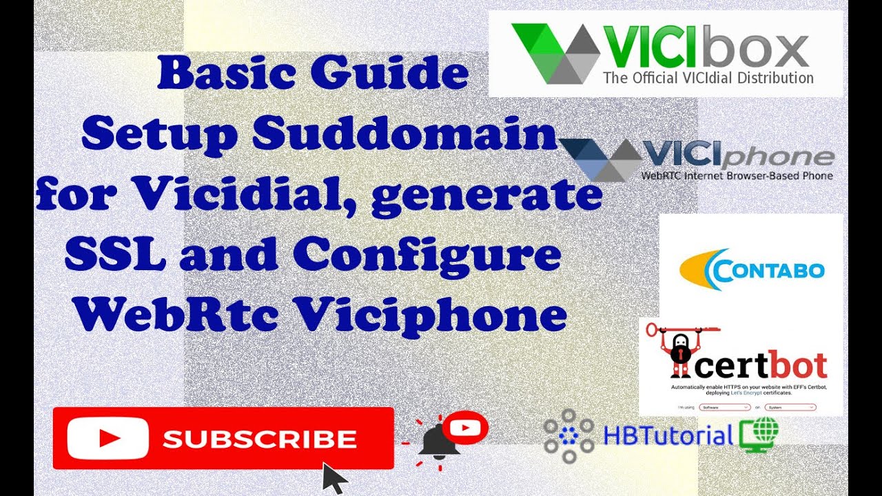 Complete Guide Vicidial Vicibox 11 Add FQDN, WebRtc, Viciphone and WebPhone Configuration and ...
