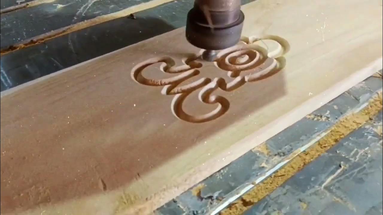 2d design by CNC router - YouTube