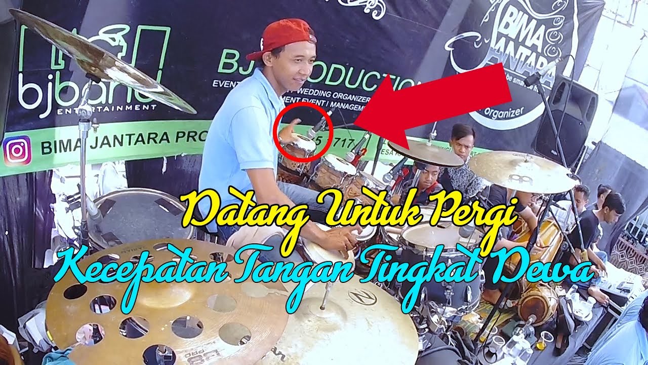 Datang Untuk Pergi || Cover Kendang Cak Ali BJ BAND - Voc. Eka Komala - YouTube