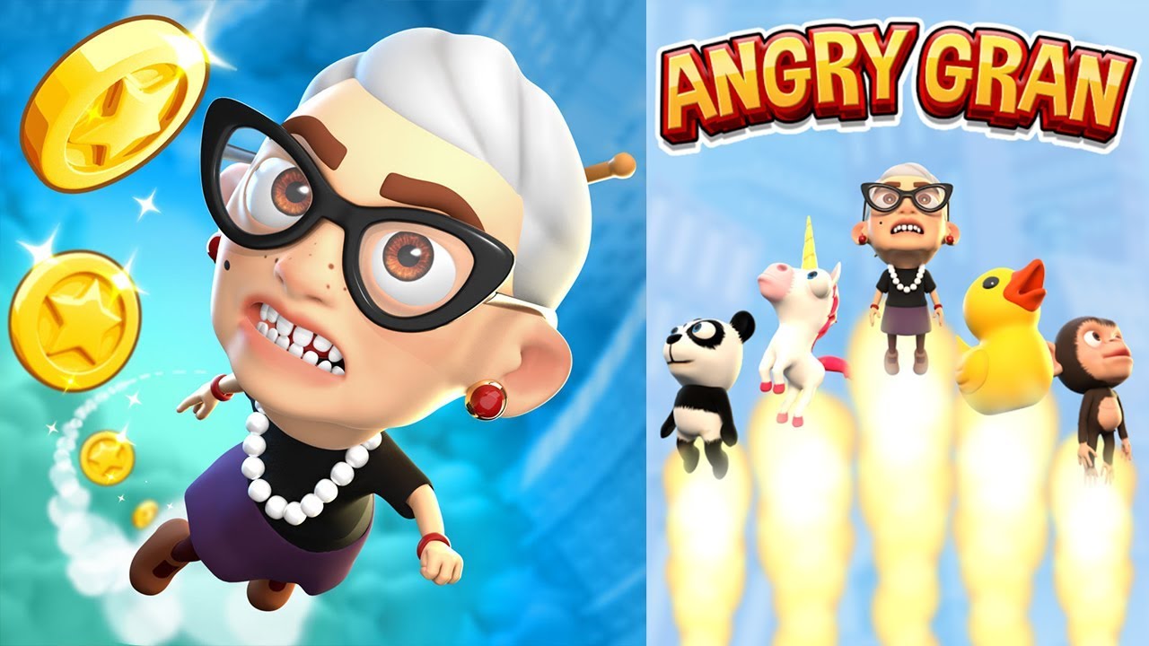 Angry Gran Up Up and Away - Jump Android Gameplay - YouTube
