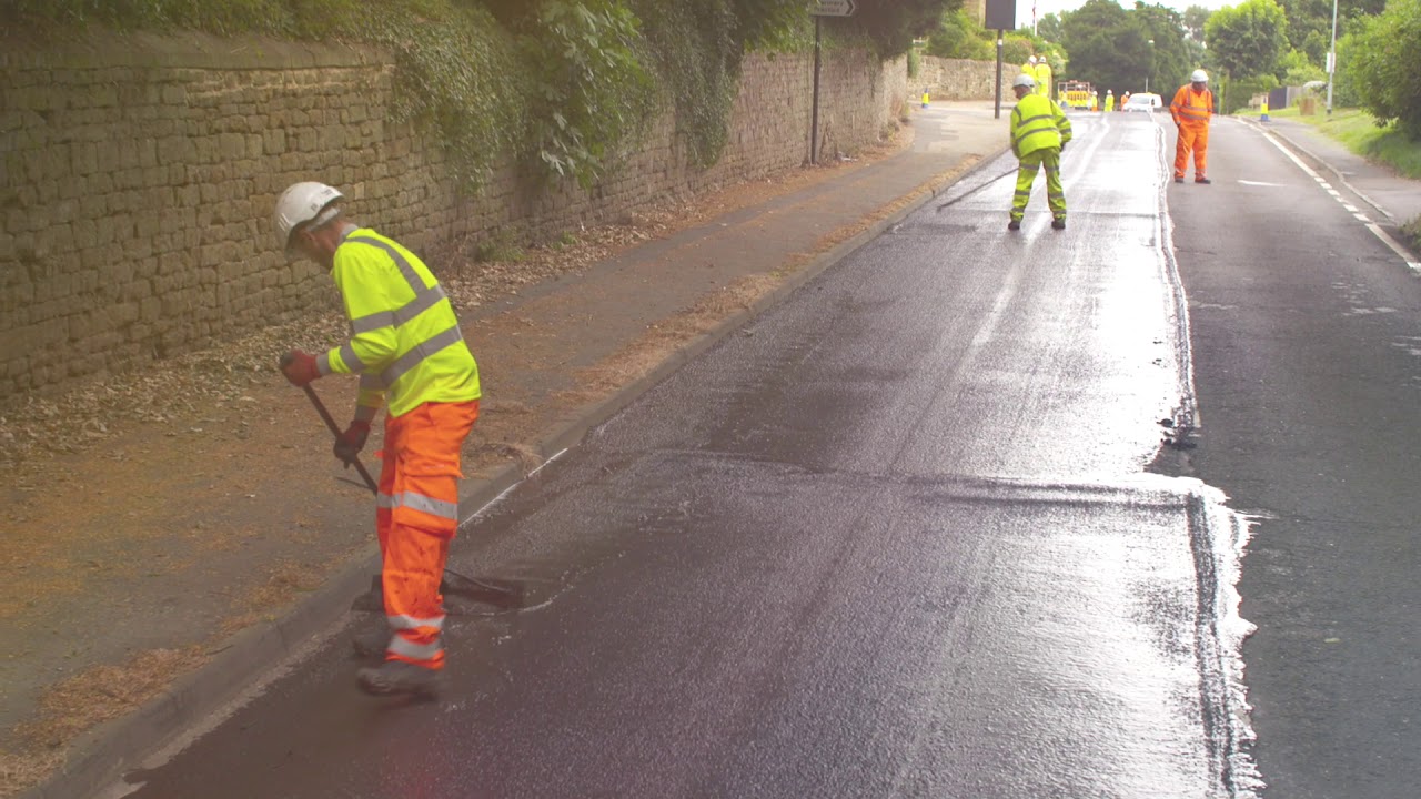 Micro Asphalt: Northamptonshire Highways - YouTube