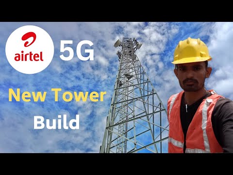 airtel 5g tower installation process 🗼|airtel 5g tower kaise lagwaye ...