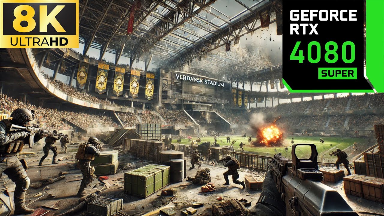 [8K] Verdansk Stadium Terror Attack: Realistic Immersive Gameplay ...