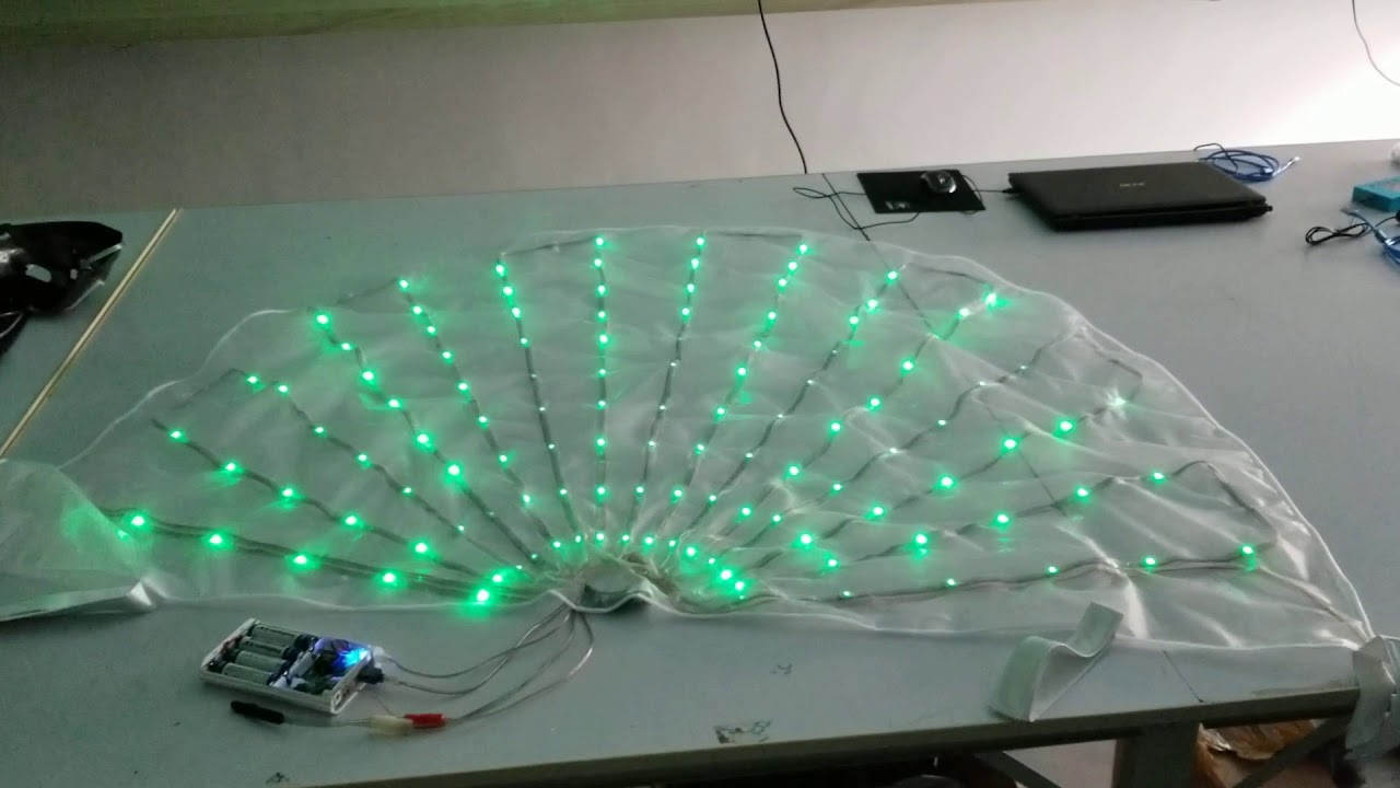 LED Light Capes light effect video - YouTube