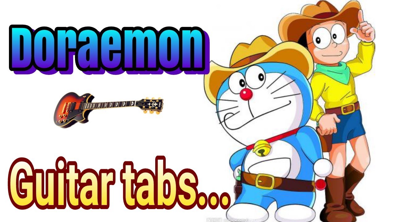 Tutorial Doraemon theme song on guitar Original Version || doraemon ...