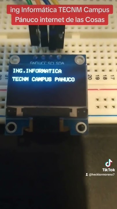 Internet de las cosas pantalla oled #esp32 #esp32project #arduino - YouTube