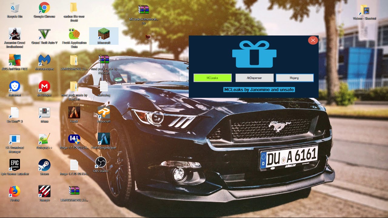 How to play on a Alt-account using mcleaks - YouTube