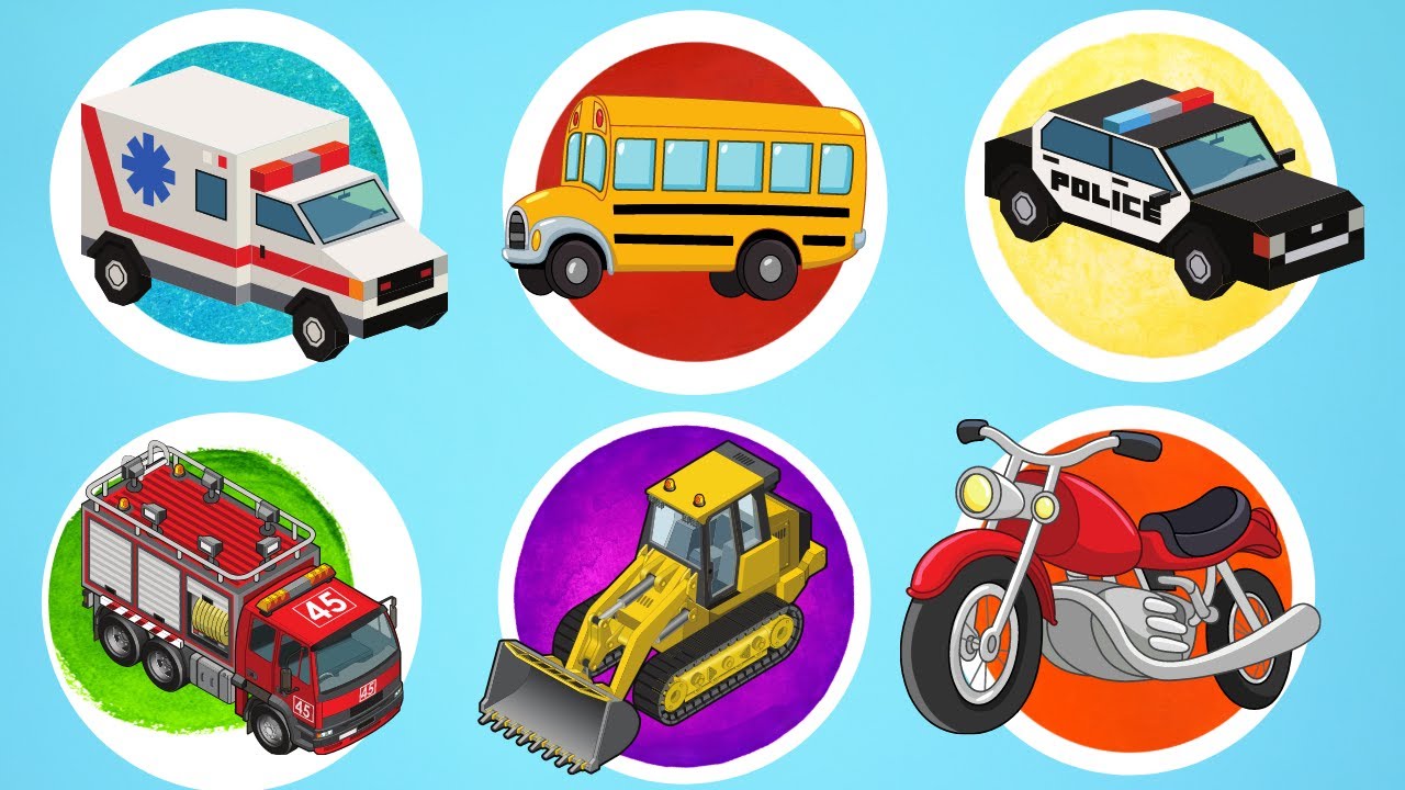 learn Street Vehicles Names and Sounds (Learn Street Vehicles for Kids ...