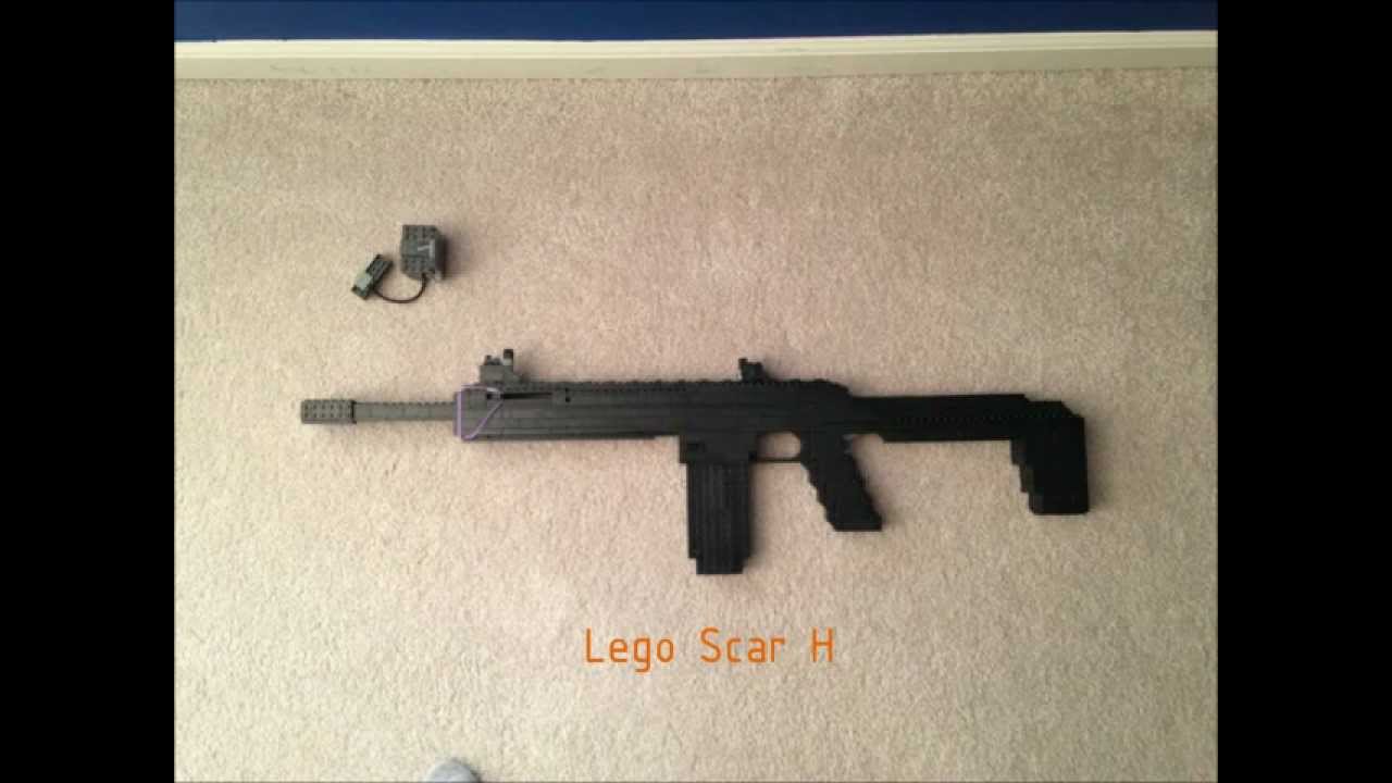 Call of Duty Black ops II Lego Scar H with holographic scope - YouTube