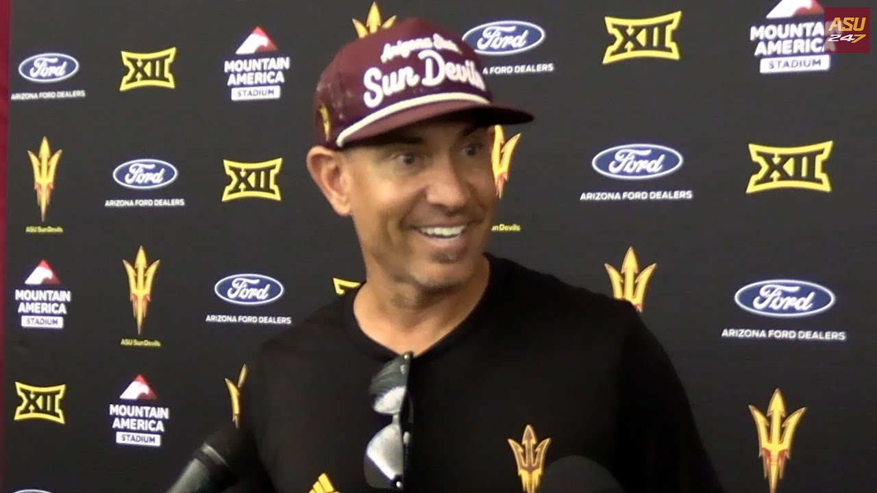 Marcus Arroyo after ASU Monday preseason camp (08/11/2025) - YouTube