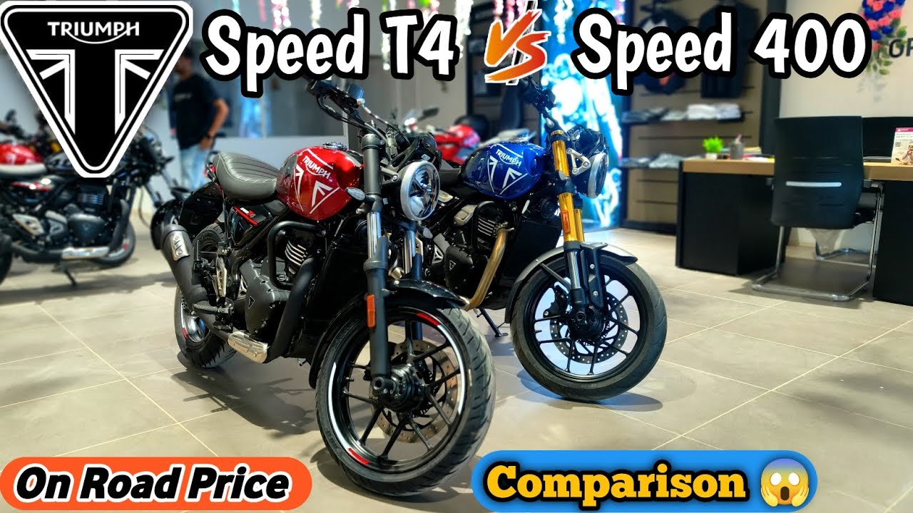 All New Triumph Speed 400 VS Triumph Speed T4 Comparison || On Road ...