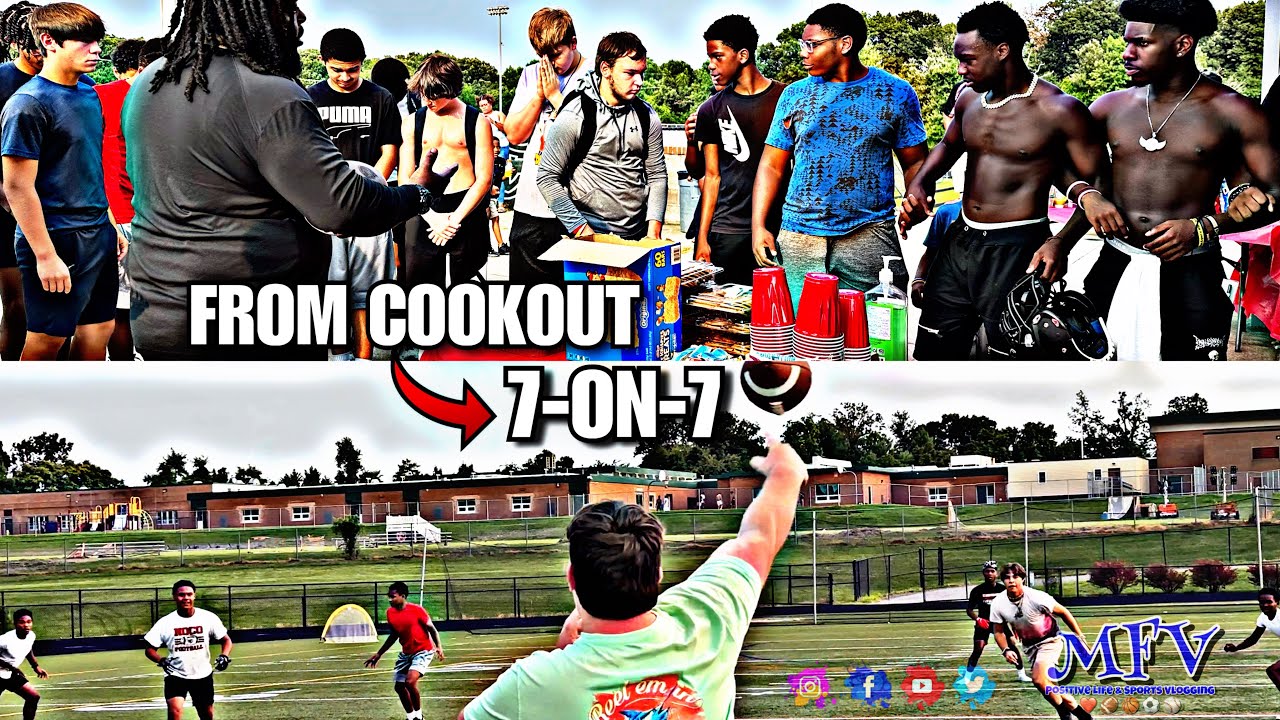 🏈🏈 North County Football Cookout Turns to 7-on-7 Football | Positive ...