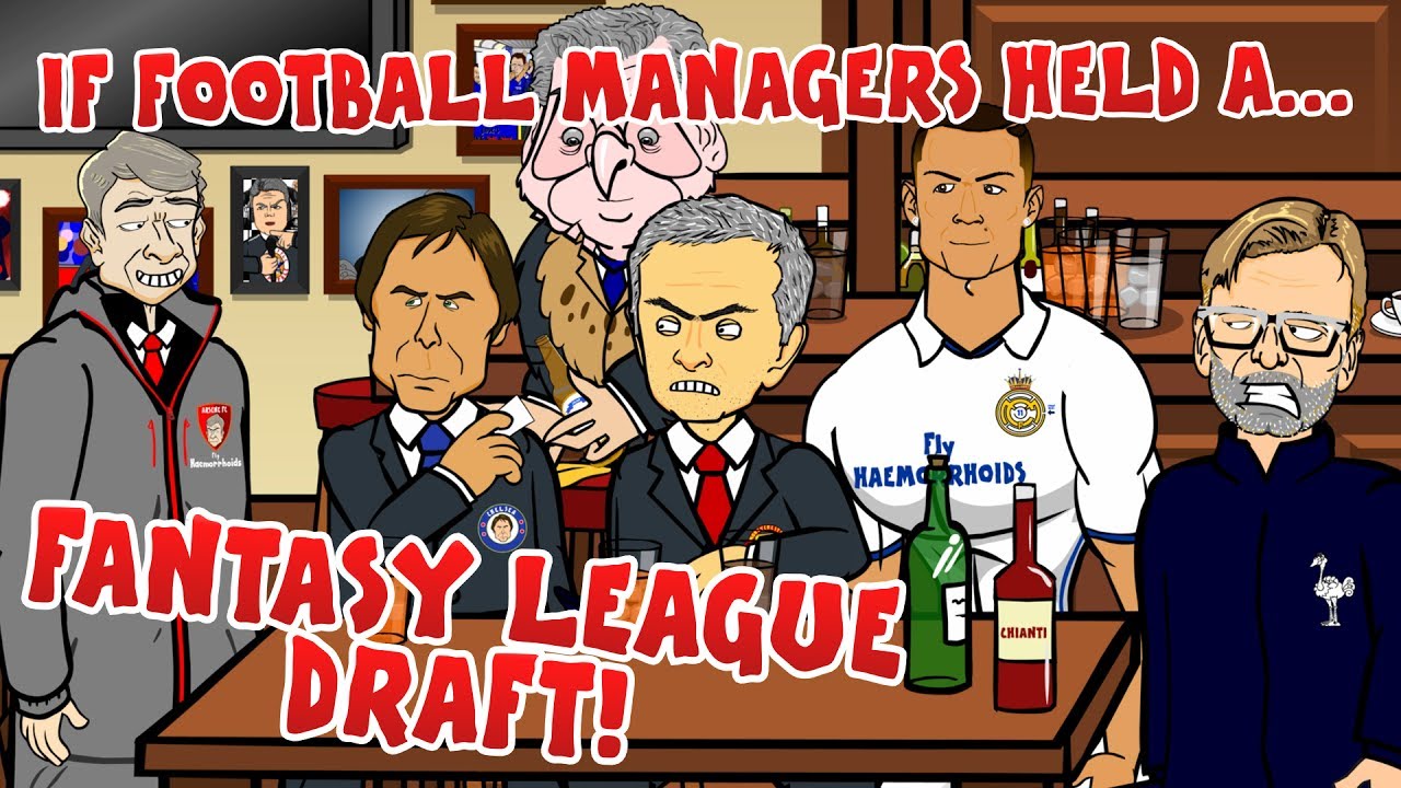 If Football Managers Held a Fantasy League Draft! (Parody) - YouTube
