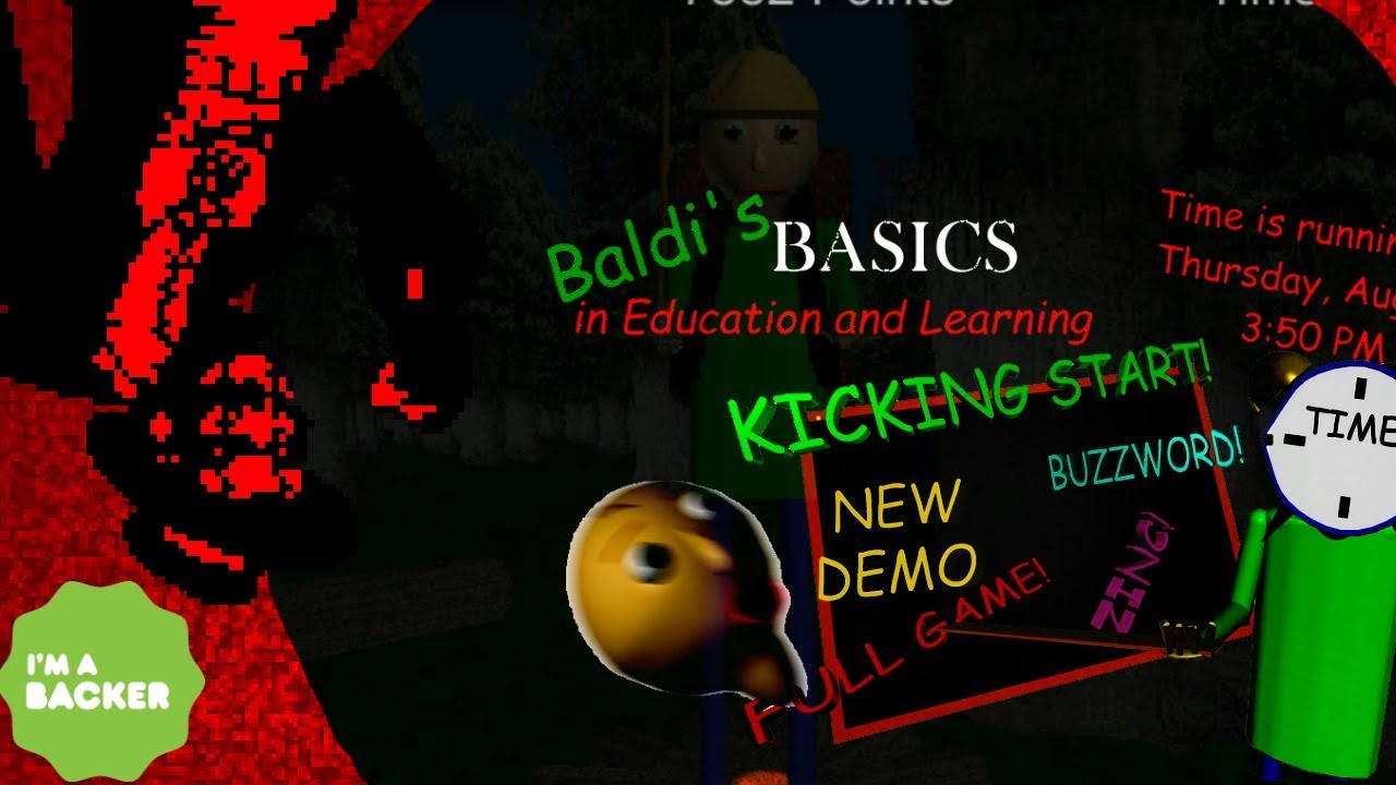 Grimokan - Baldi's Basics - Kickstarter Demo - (THE FULL STREAM) - YouTube