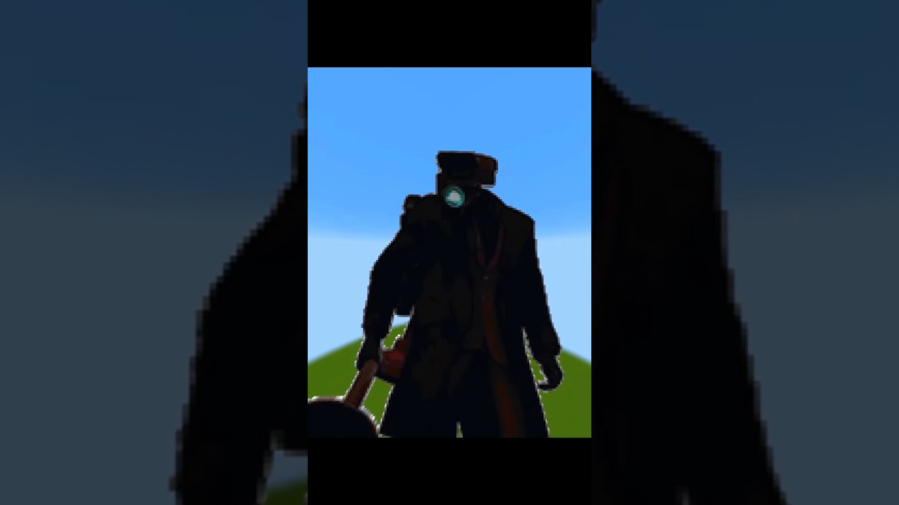 minecraft :skibidi toilet Cameraman pixel Art #shorts - YouTube