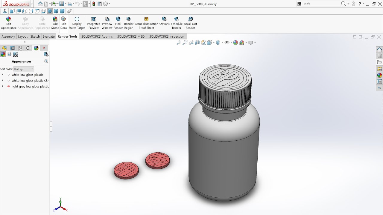 SolidWorks 3D (Solid) Modeling Tutorial (Beginner)_BPI Plastic Bottle ...