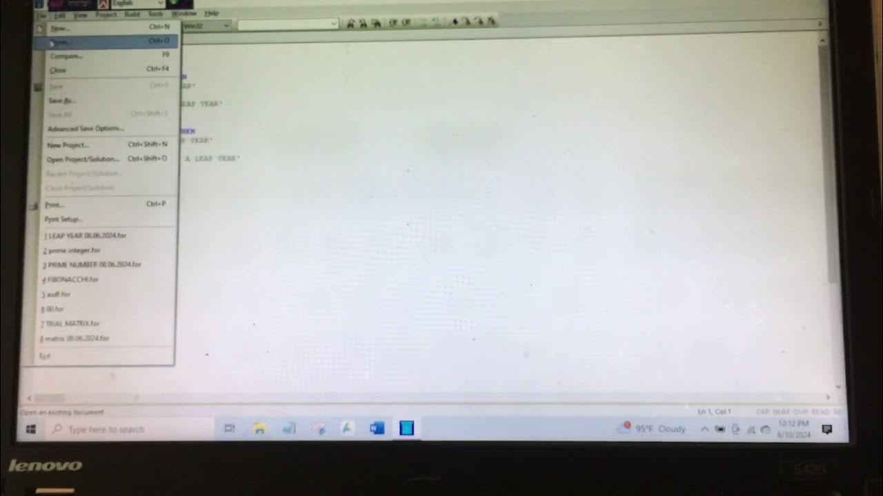 Fortran Program with plato , to show program at examination hall. ( part-2) - YouTube