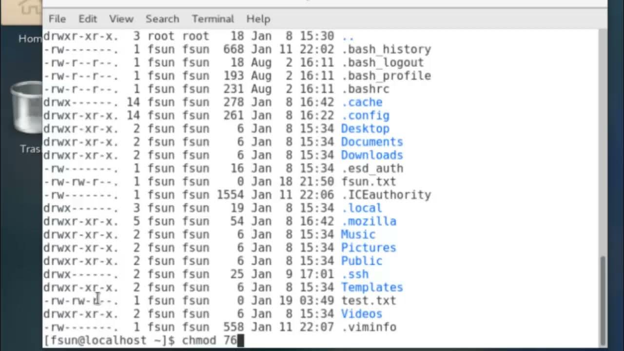 UNIX command chmod - YouTube