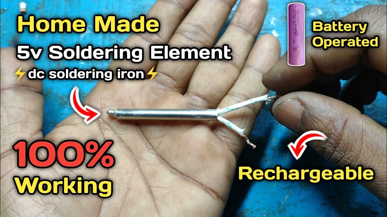 5v Soldering Element || Homemade Soldering Iron || 5v Usb Soldering ...