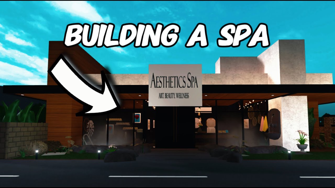 BUILDING A SPA IN BLOXBURG (with abbie) | Roblox - YouTube