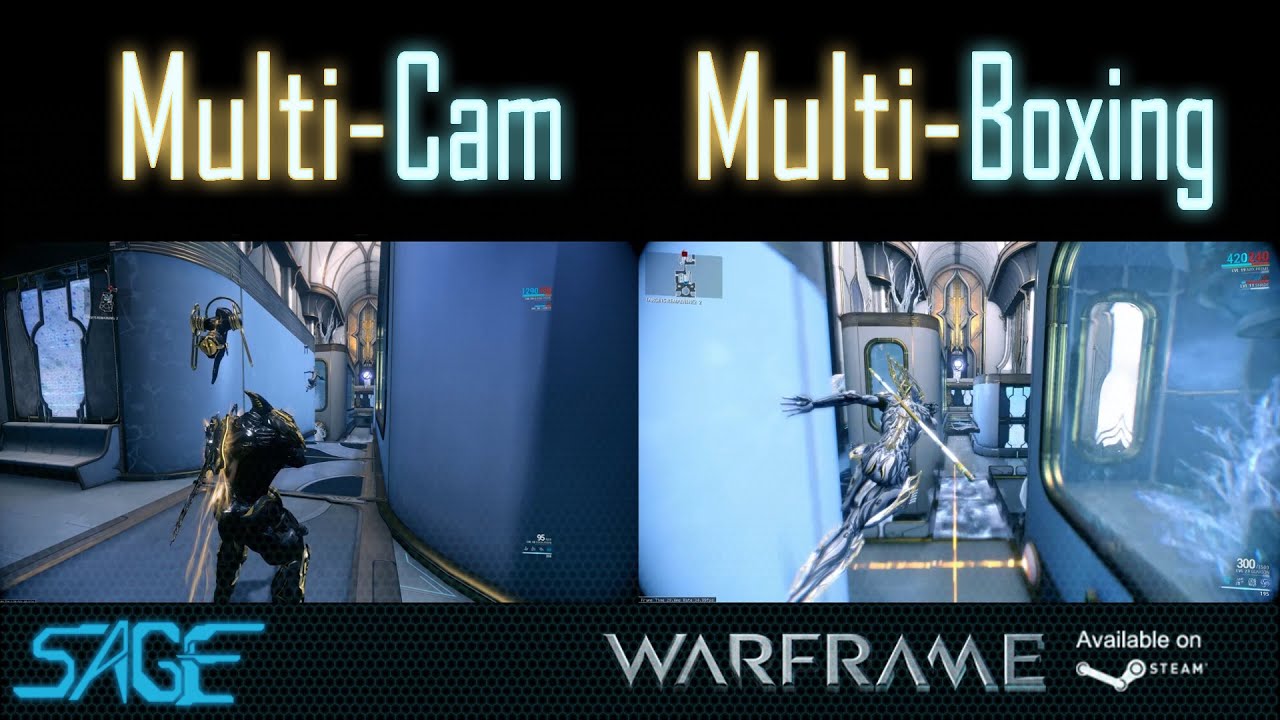 Warframe, One player, two characters (Multi-cam, Multi-boxing, T2 ...
