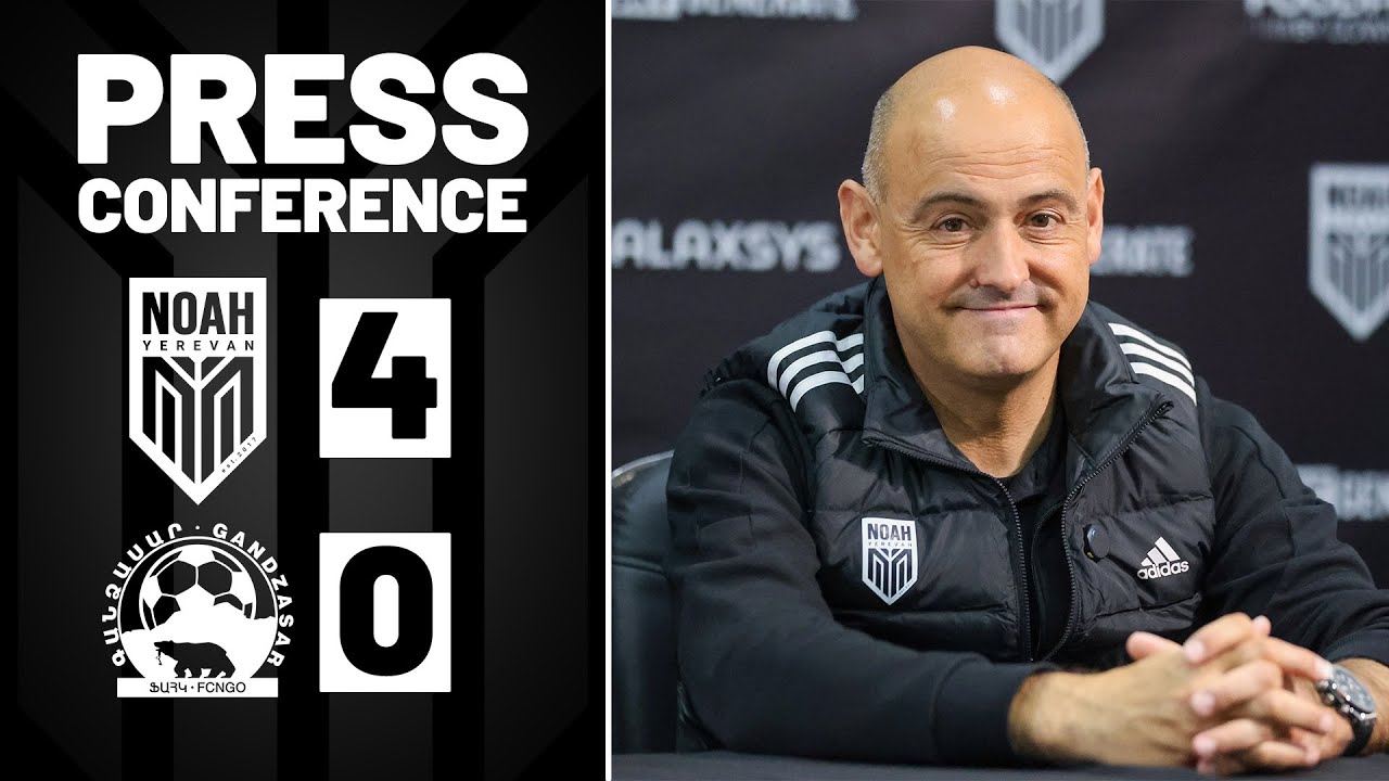 Rui Mota | Press Conference | Noah 4-0 Gandzasar - YouTube