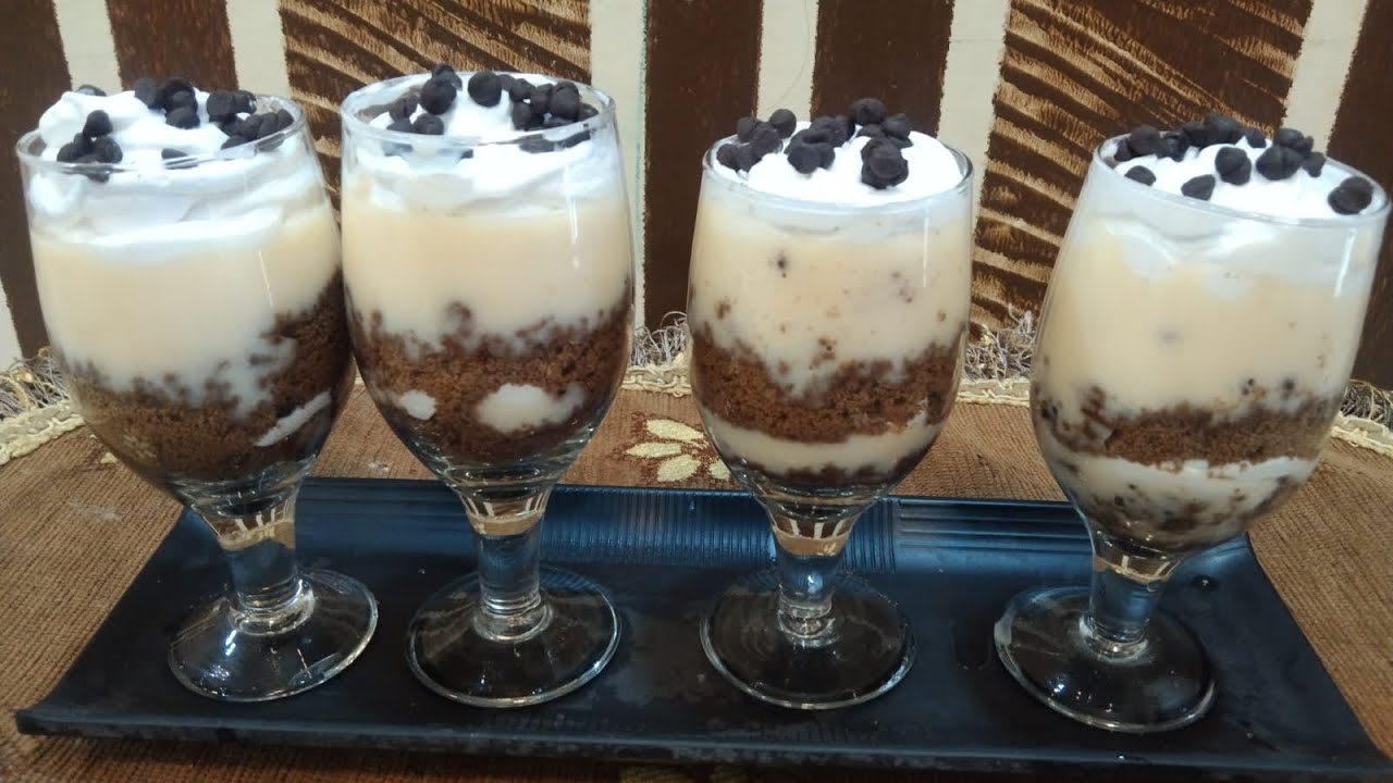 Biscuit custard Trifle dessert recipe. - YouTube