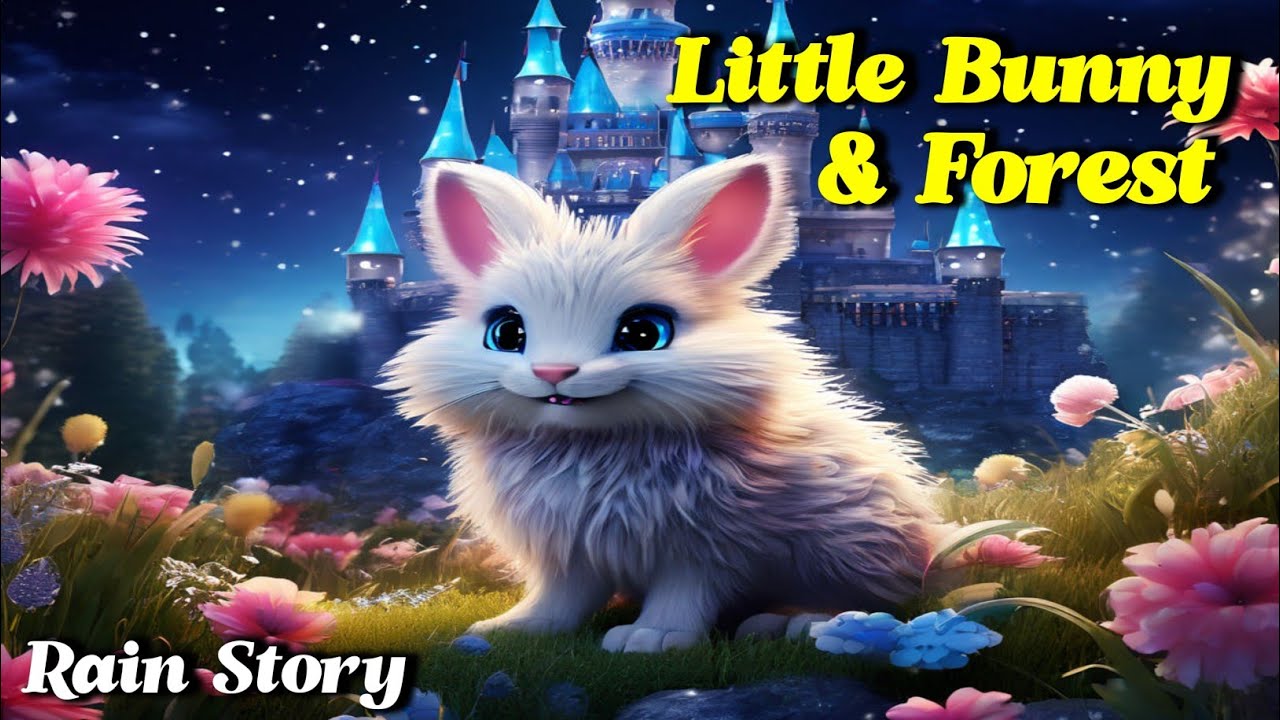 The Little Bunny 🐰 and the Magical Forest 🌟| Bedtime Story | Rain and ...