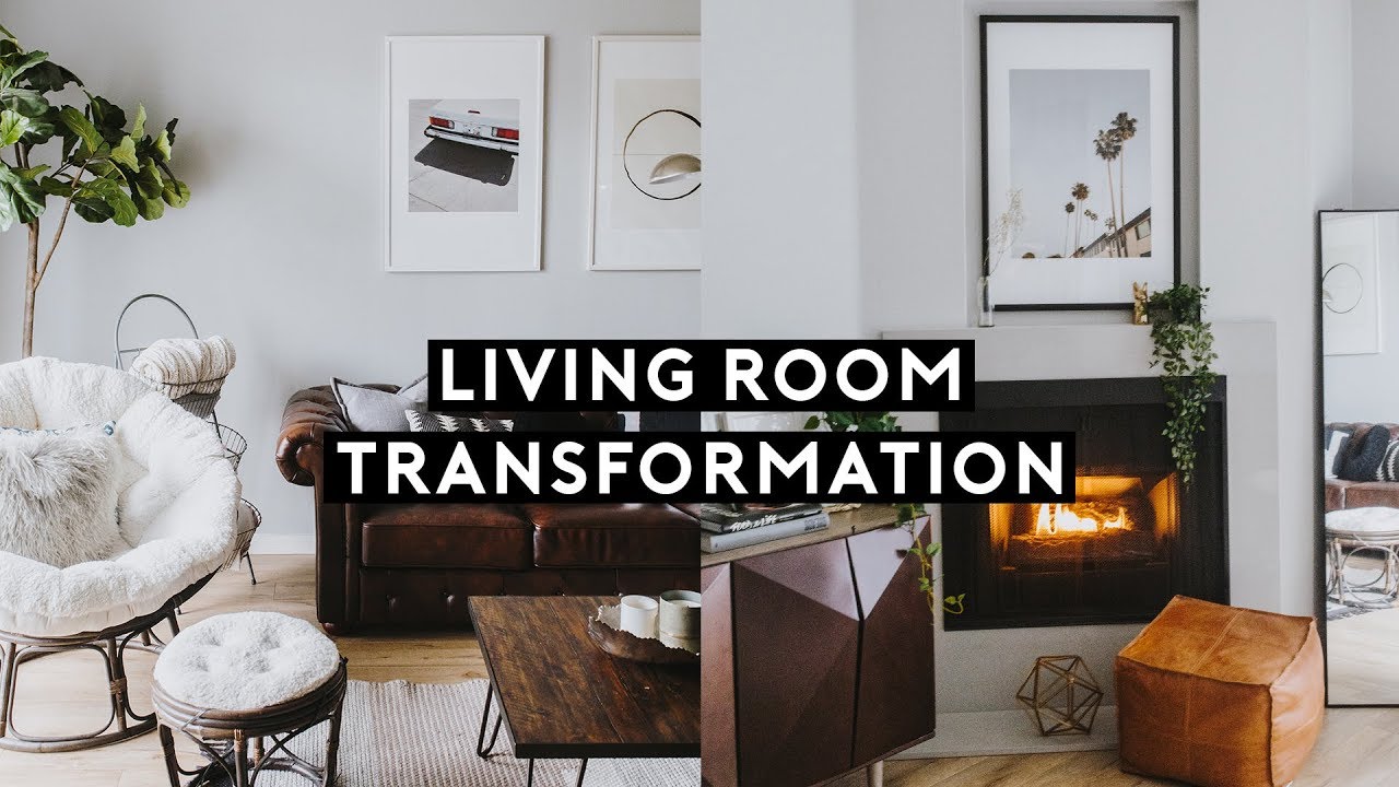 LIVING ROOM TRANSFORMATION + TOUR (2018) // Lone Fox - YouTube