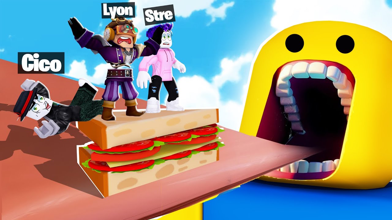 LO SCIVOLO PIÙ GRANDE! NUTRI UN NOOB GIGANTE IN ROBLOX - YouTube