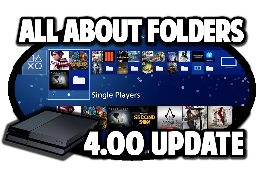 Folders on PS4 4.00 Update - YouTube