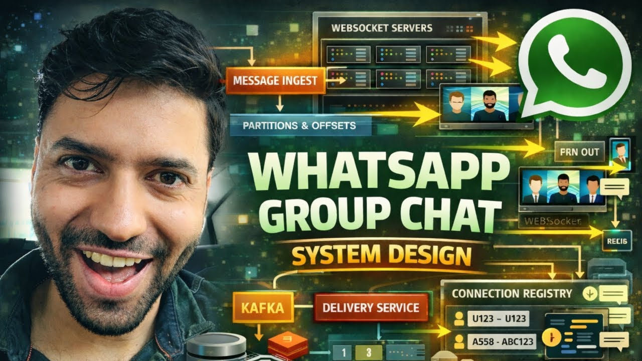 Group Chat System Design – WhatsApp, Slack, Messenger Deep Dive - YouTube