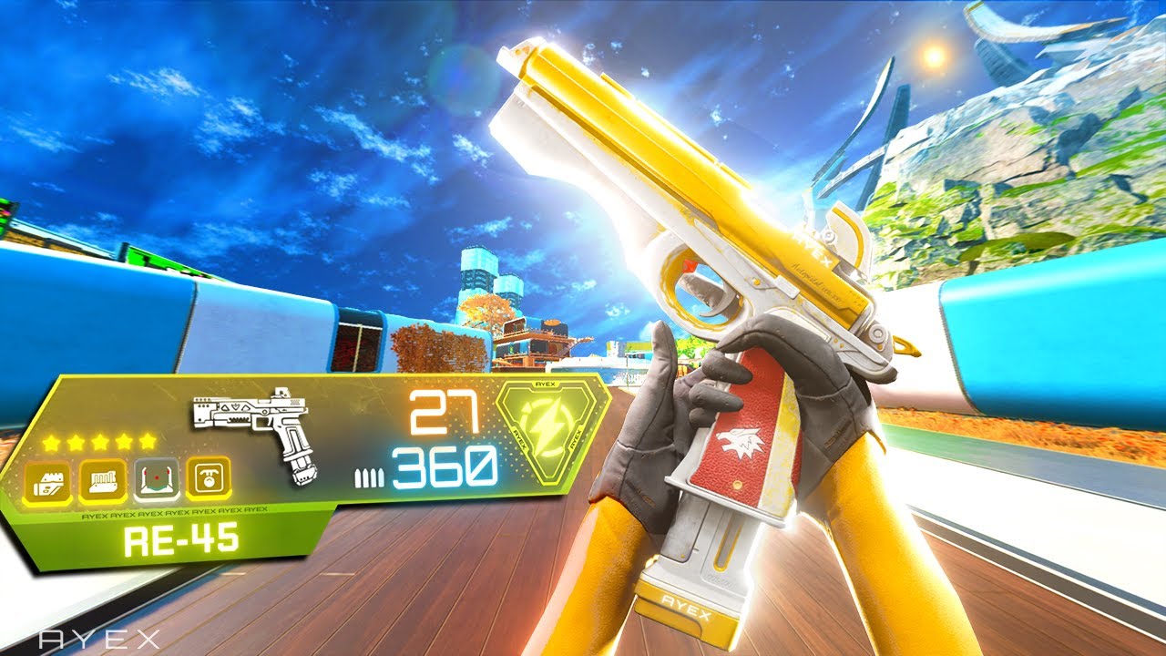*NEW* Burst RE-45 has the Fastest TIME TO KILL in Apex Legends - YouTube