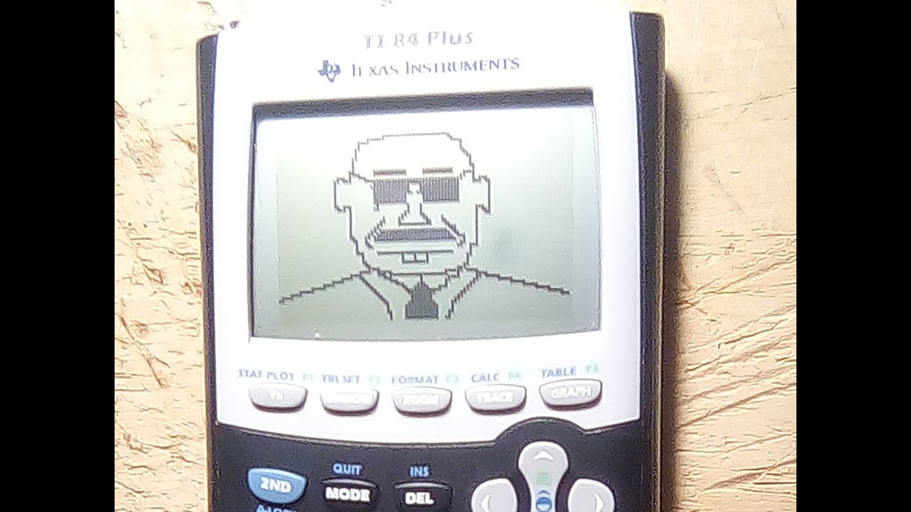 How to make pixel art on a TI-84 plus Original calculator - YouTube