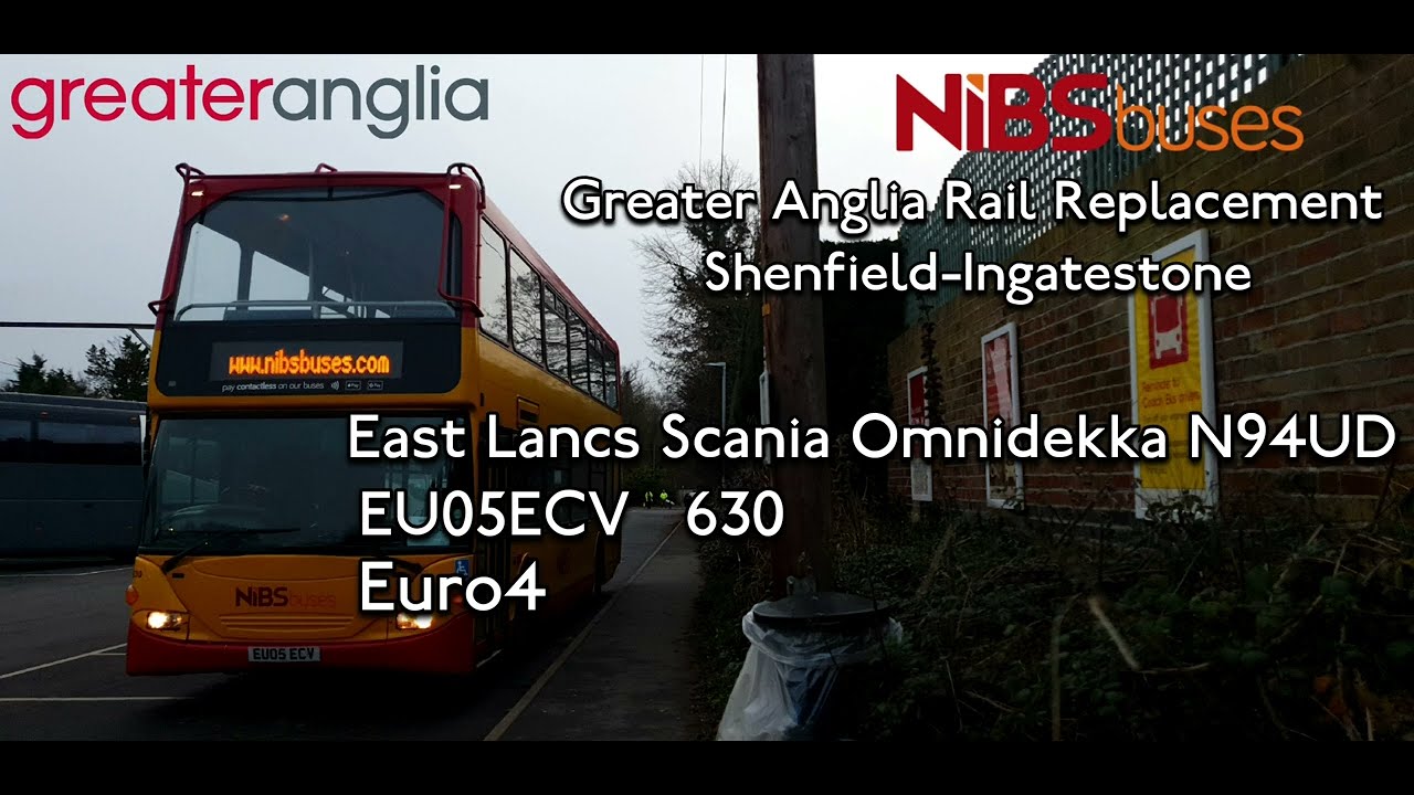 *Kickdown + Nice ZF* Journey On Nibs Buses GA Rail Replacement ...