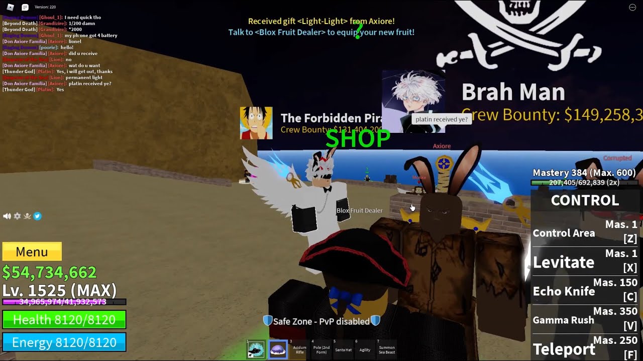 Blox fruit - Axiore giveaway ( x50 Dark blade ) - YouTube