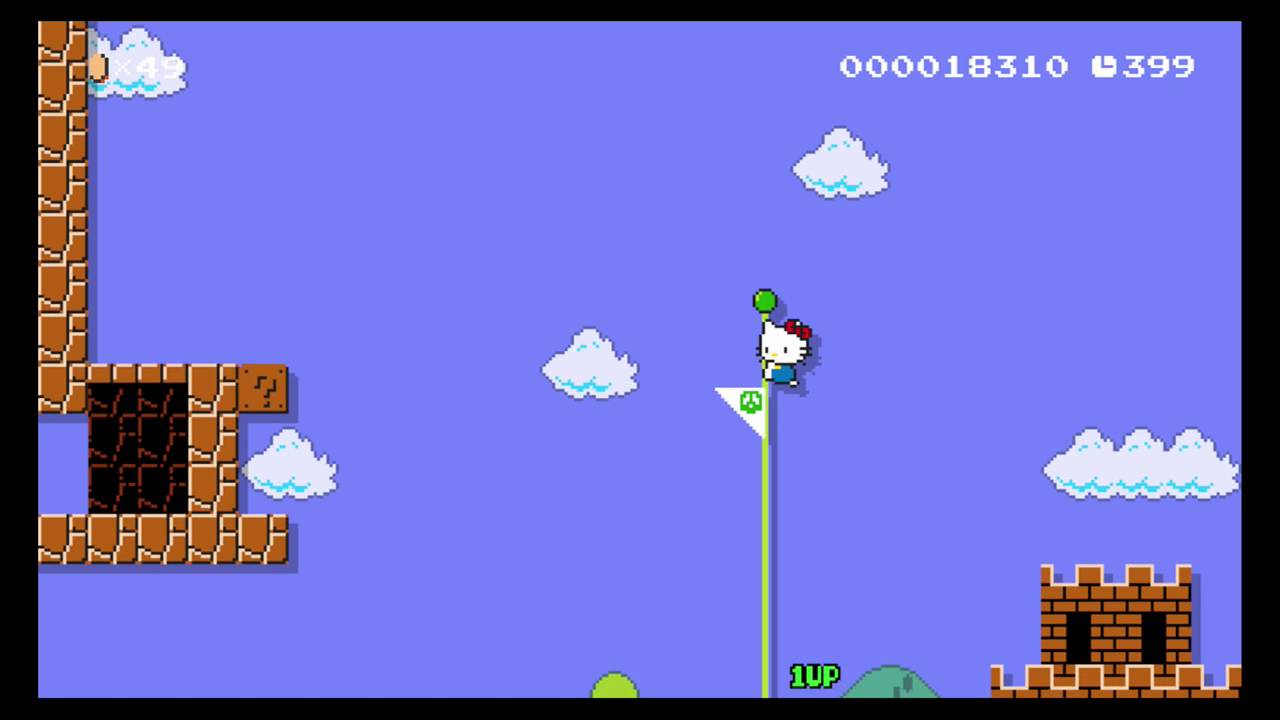 Super Mario Maker Event Course: Hello Kitty & My Melody - YouTube