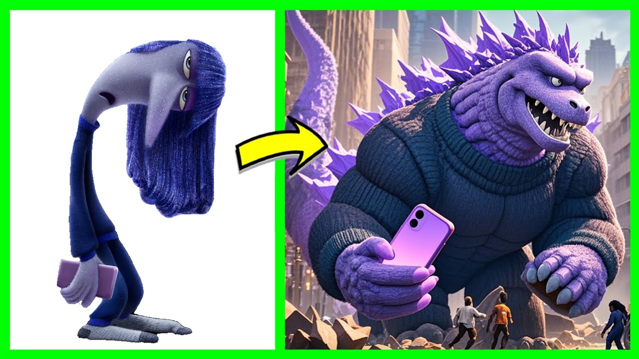 Inside Out 2 as Godzillas and as Monsters Full | Sky Wow - YouTube