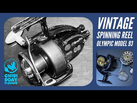 60年以上前のヴィンテージリール Olympic model 93 の構造と動作 - YouTube