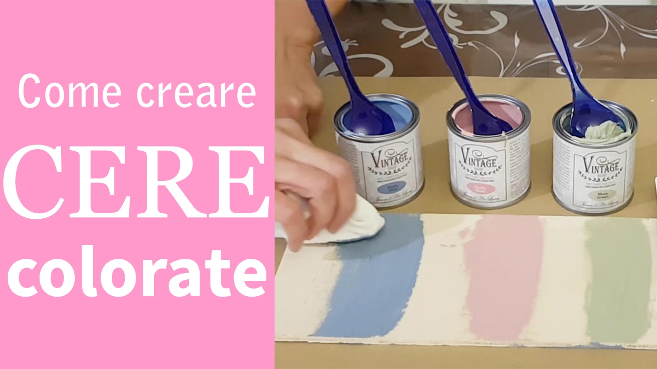 Creare cere colorate con la Vintage chalk Paint - YouTube