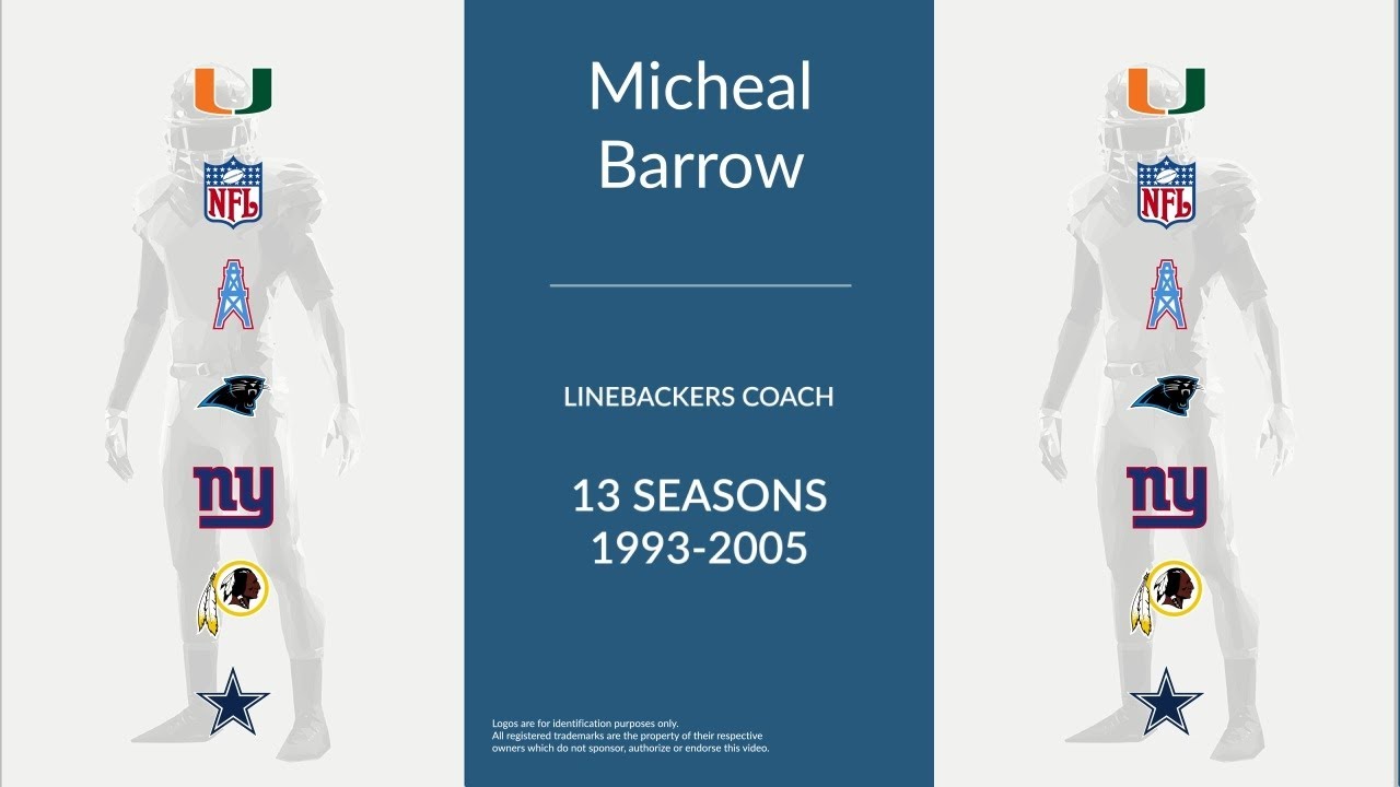 Micheal Barrow: Football Linebackers Coach - YouTube